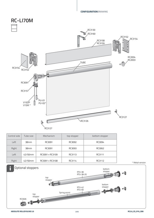 Coulisse - Manual_Assembly_Roller_Conf_draw_EN - Page 104-105