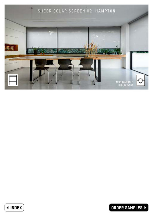 Coulisse - Sheer Solar Screen 02 USA Collection - Page 10-11