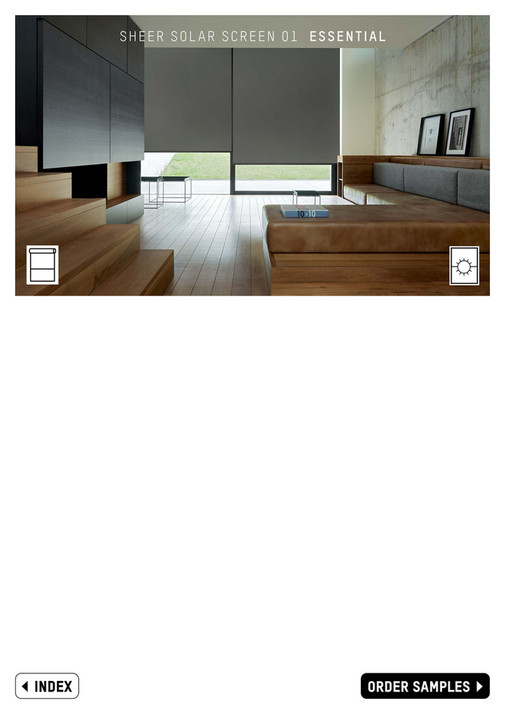 Coulisse - Sheer Solar Screen 01 USA Collection - Page 8-9