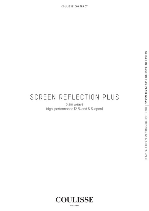 Contract Specification Sheet: Screen Reflection Plus - Page 1